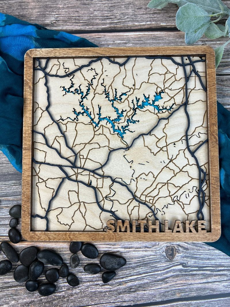 Smith Lake Map Sign – InScribed